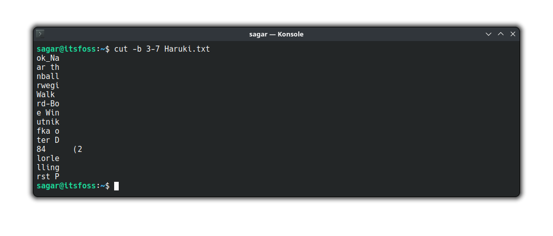 Cut Command Examples - 2threads