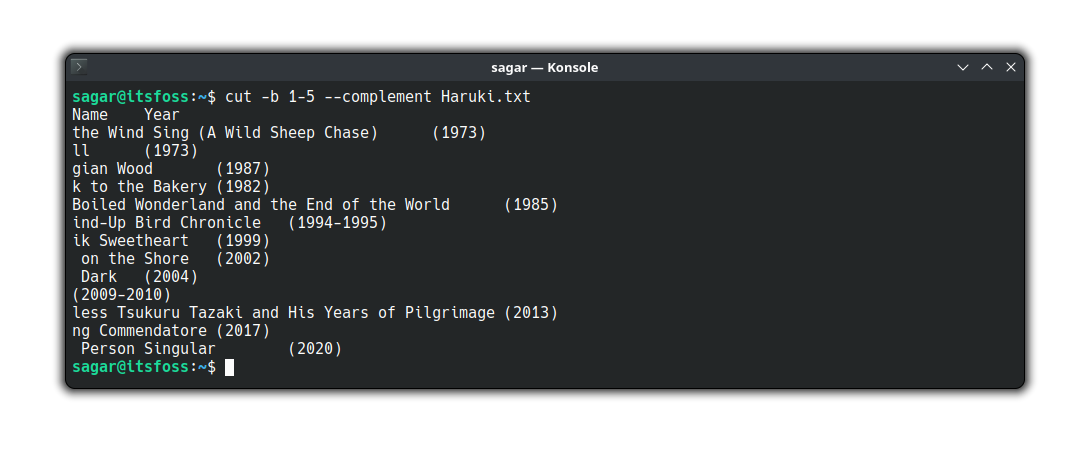 Cut Command Examples - 2threads
