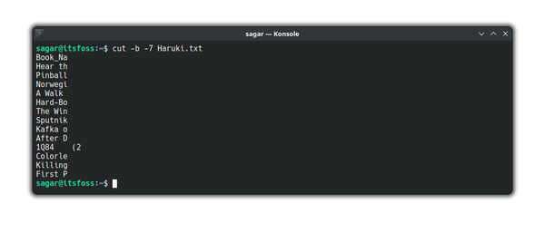 Cut Command Examples - 2threads