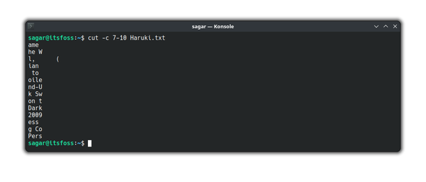 Cut Command Examples - 2threads