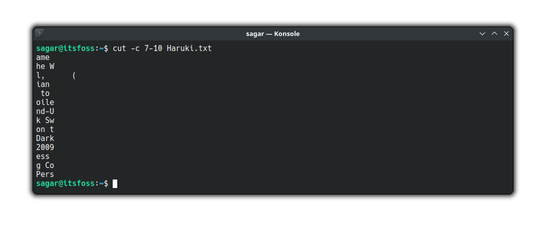 Cut Command Examples - 2threads