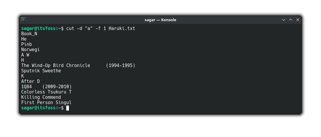 Cut Command Examples - 2threads